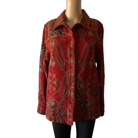 Graff Wear | Jackets & Coats | Graff Wear Burgundy Gold Jacket With ...